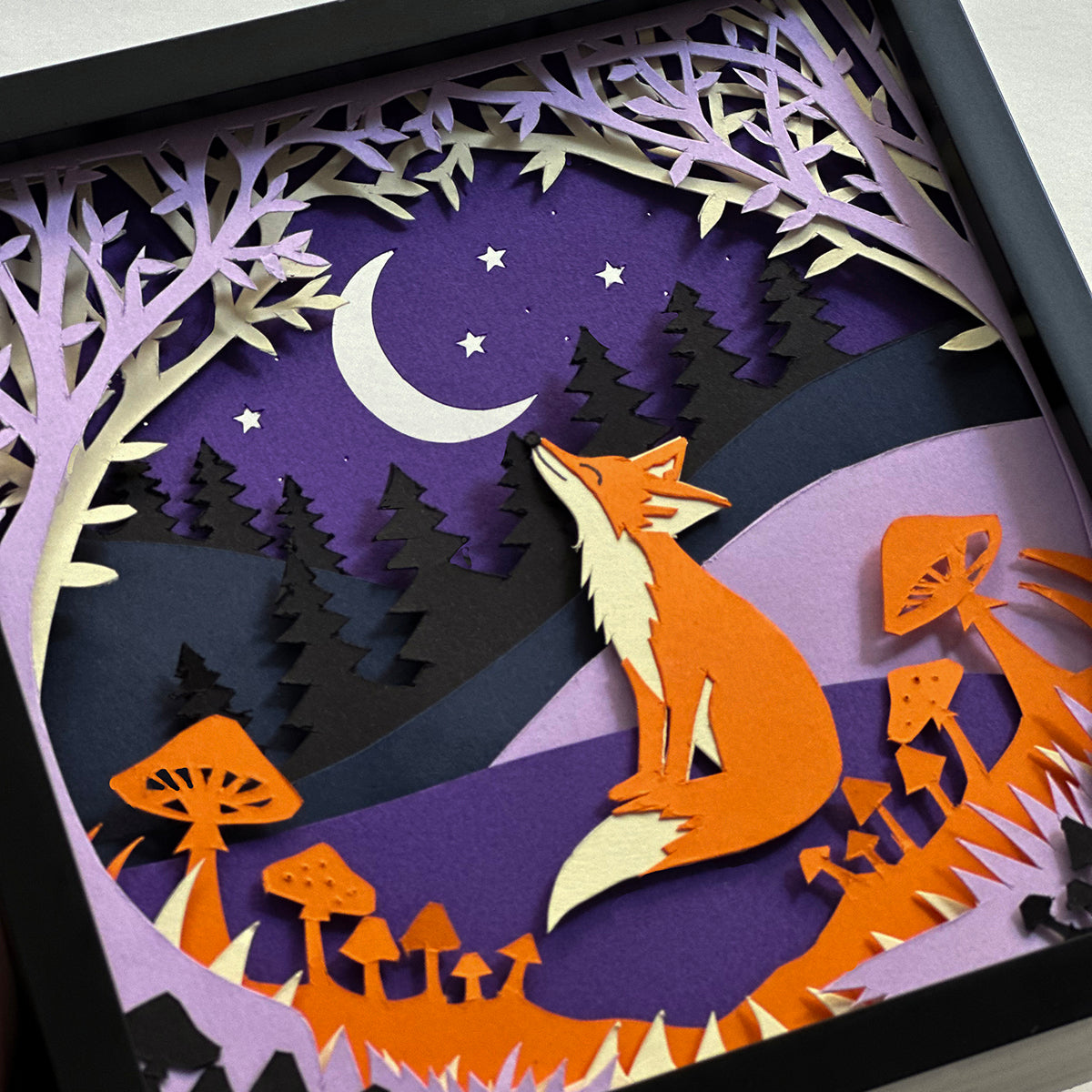 The Fox & the Moon Shadow Box – MakeBox & Co.