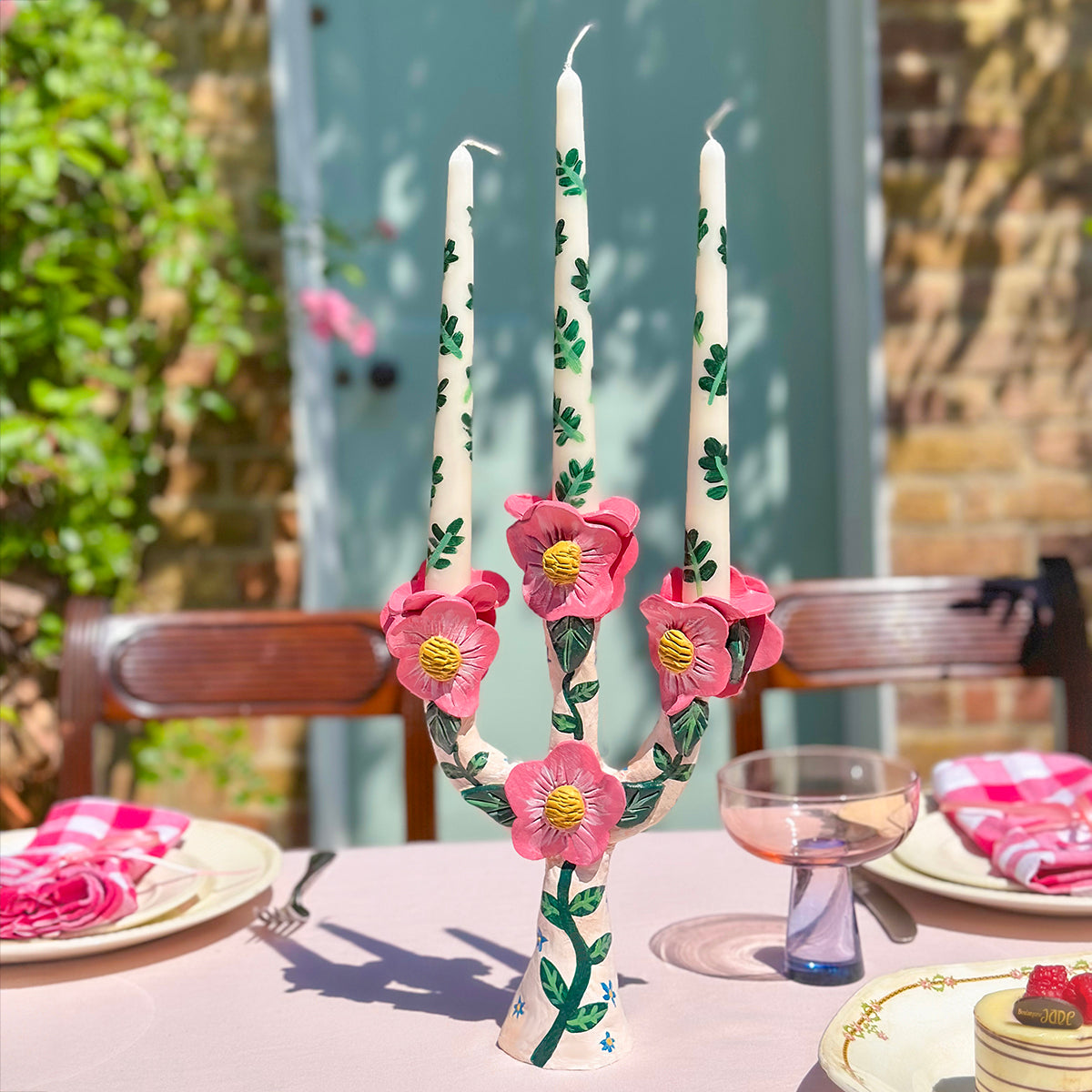 Climbing Rose Candelabra & Candle Painting Kit | Summer Collection – MakeBox & Co.