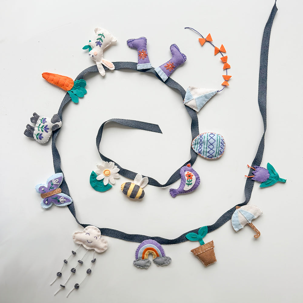 Spring Felt Garland Kit – MakeBox & Co.