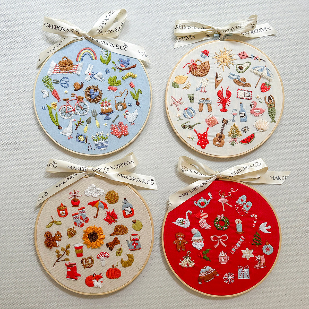 Seasons of Stitches Embroidery Gift Set – MakeBox & Co.