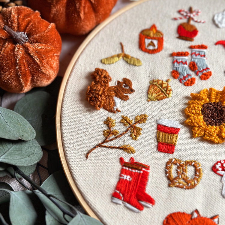 Autumn Stitches Embroidery – MakeBox & Co.