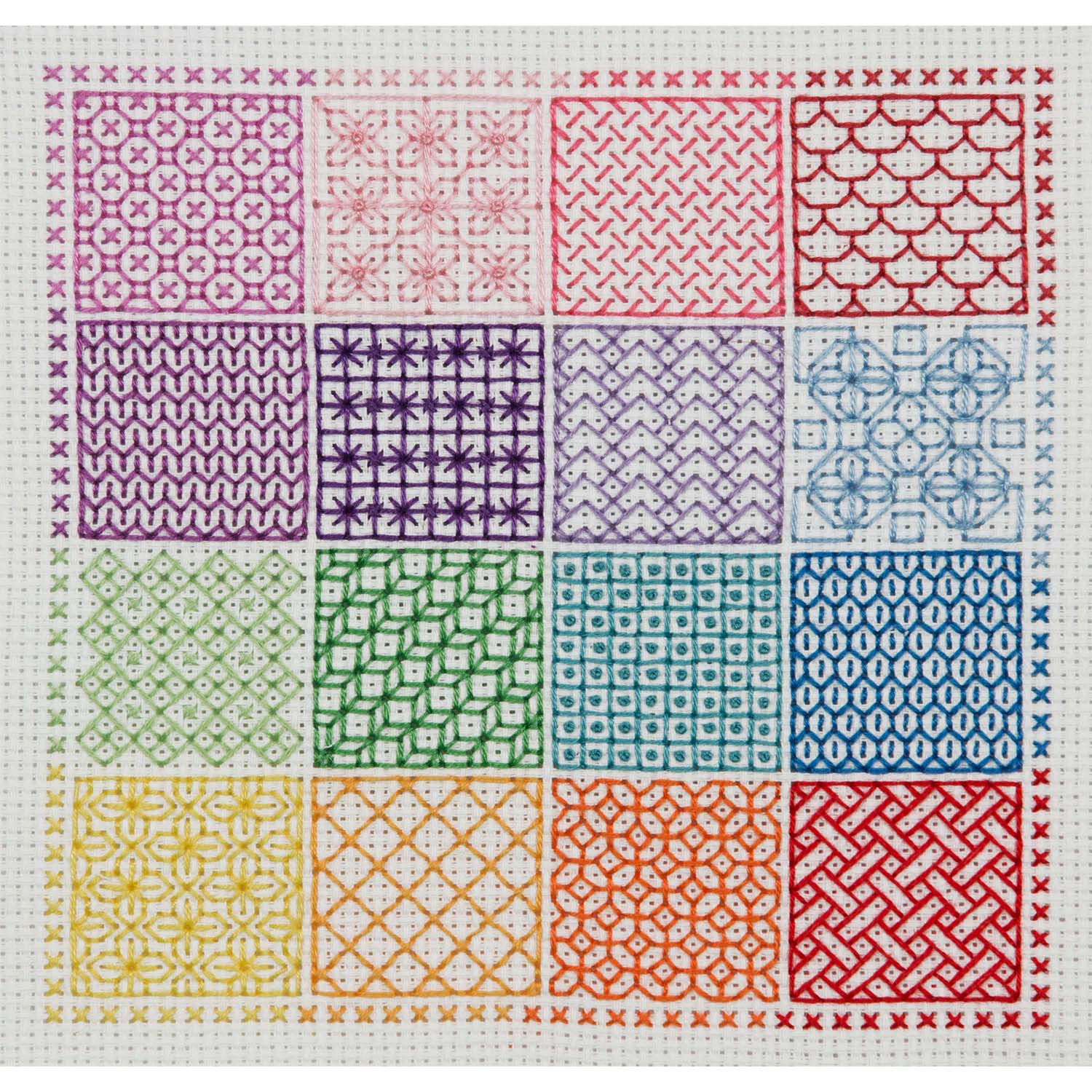 Embroidery Kit: Sampler: Blackwork – MakeBox & Co.